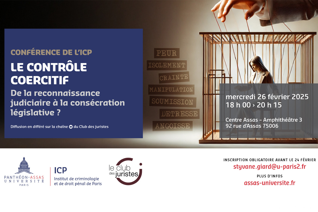 Le contrôle coercitif | ICP Institut de Criminologie et de droit pénal ...